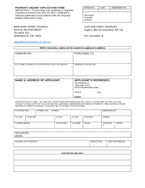 Land Ination Certificate Application Doc Template | pdfFiller