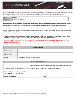 Fillable Online CARA Information Sheet - Policy and Procedure Register ...