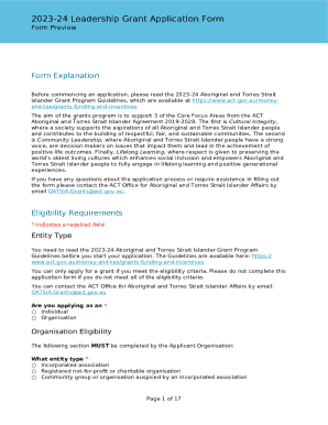 Fillable Online 2023-24 Leadership Grant Application Form Fax Email Print - pdfFiller
