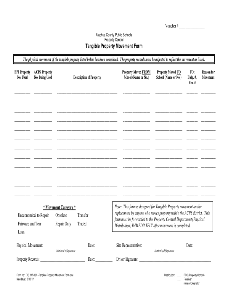 Fillable Online FIN-920-007 - Tangible Property Movement Form.pdf Fax ...