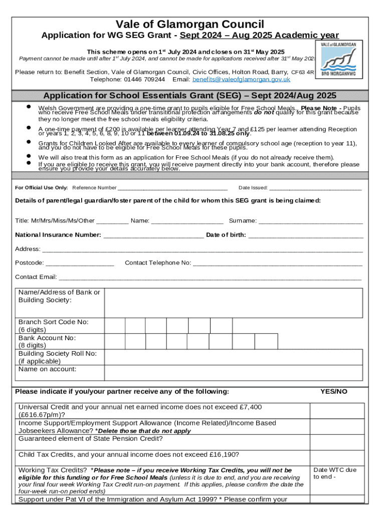 Doc 1 -English - SEG App Sept 2024 Doc Template | pdfFiller