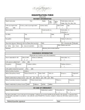 Fillable Online REGISTRATION FORM MITCHELL Fax Email Print - pdfFiller