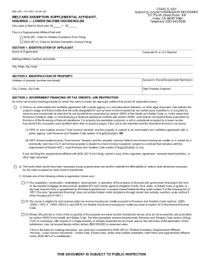 Fillable Online Siskiyou County: BOE-267-R Fax Email Print - pdfFiller