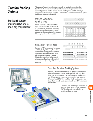 Fillable Online Terminal Blocks & Marking Systems Fax Email Print ...
