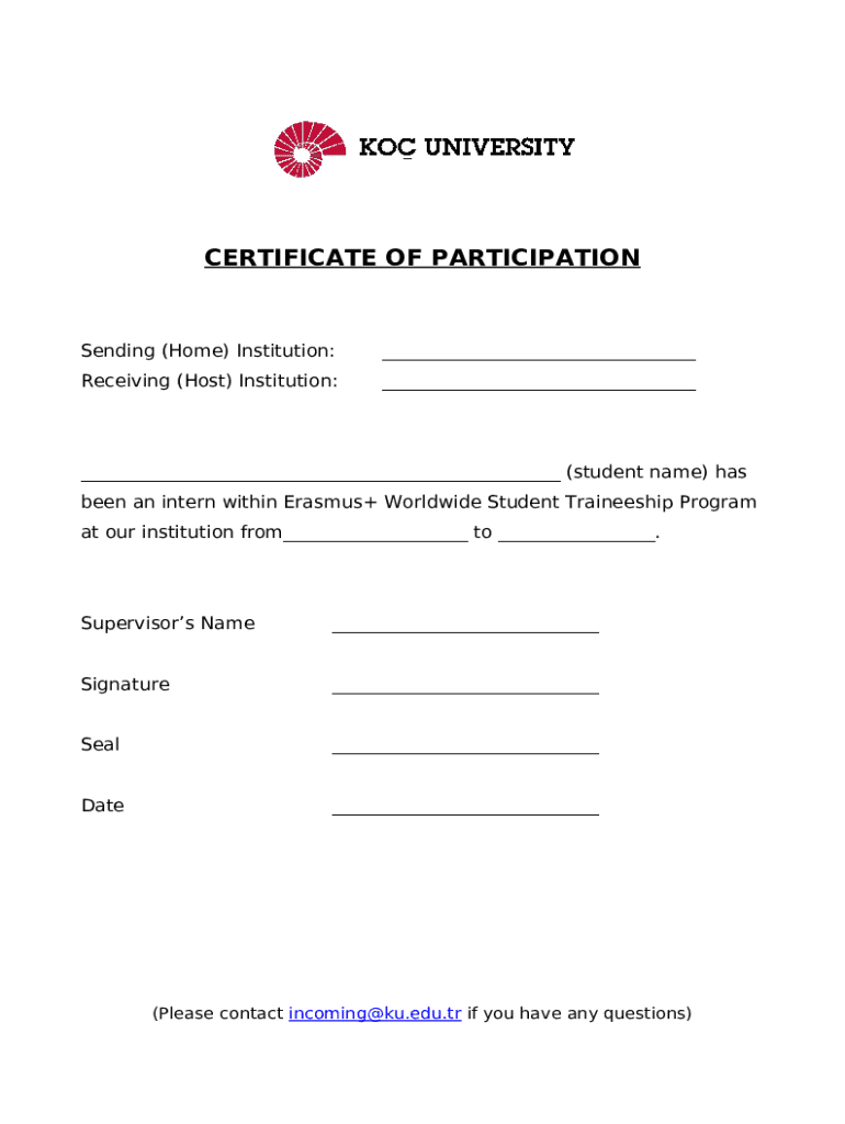 Guide to DS-7002, Training/Internship Placement Plan Doc Template ...