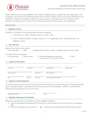 Fillable Online unitrans ucdavis Access Pass - Accessibility (U.S ...