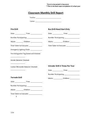 Fillable Online Title: Procedure for Conducting a Fire Drill Fax Email ...
