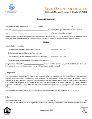 Fillable Online Lease Agreement. Lease Agreement Fax Email Print ...