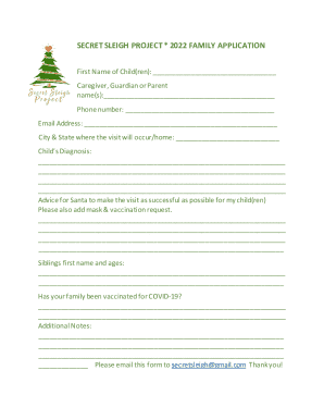 Fillable Online Request a Santa Visit Fax Email Print - pdfFiller
