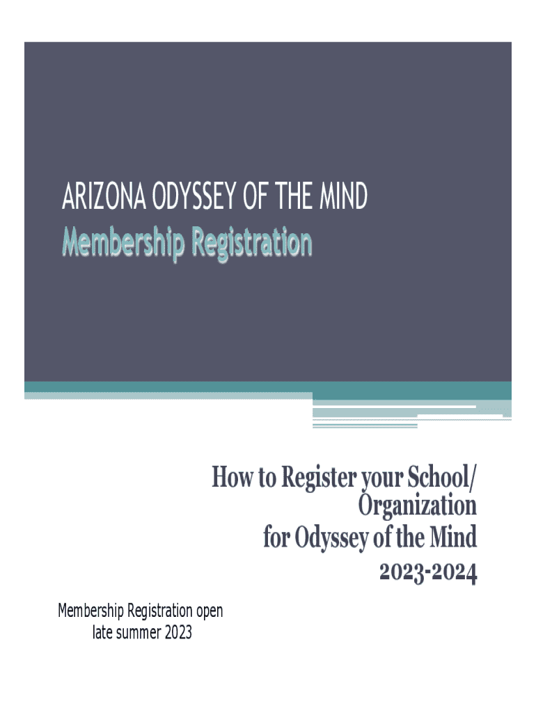 Fillable Online Odyssey Of The Mind HQ (odysseyhq) Fax Email Print - pdfFiller