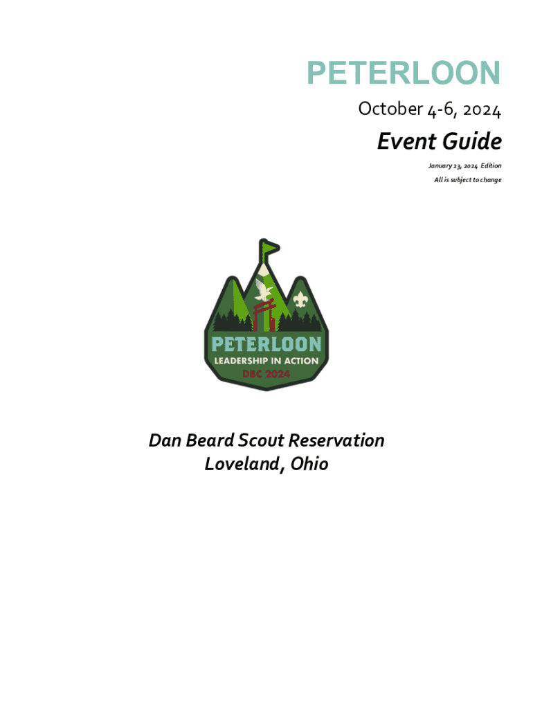 Fillable Online Boy Scout Trade-O-Ree Calendar: Events from July 27 ...