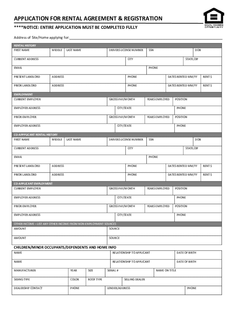 Fillable Online Rental History Form - Fill Online, Printable, Fillable ...