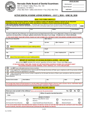 Fillable Online ACTIVE DENTAL HYGIENE LICENSE RENEWAL JULY 1, 2024 JUNE ...