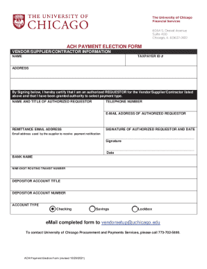 Fillable Online CONTRACTOR/VENDOR ACH DIRECT DEPOSIT FORM Fax Email ...