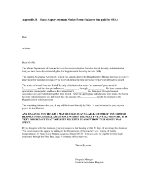 Fillable Online secure ssa AUTHORIZATION FOR REIMBURSEMENT OF INTERIM ...