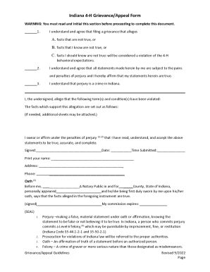 Fillable Online extension purdue Grievance & Appeals FormsAmbetter from ...