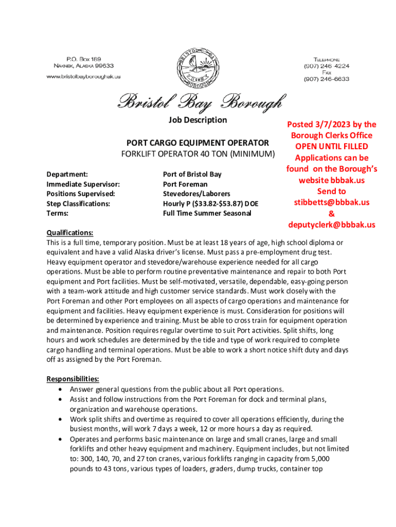 Fillable Online FORKLIFT OPERATOR 40 TON (MINIMUM) Fax Email Print - pdfFiller