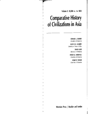Fillable Online Comparative History of Civilizations in Asia: 10000 B.C ...