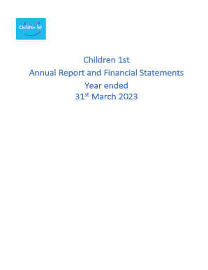 Fillable Online Kids Consolidated Annual Report and Financial Statements ... Fax Email Print ...
