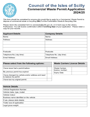 Fillable Online 24 25 Commercial Vehicle Permit Form.pub Fax Email ...