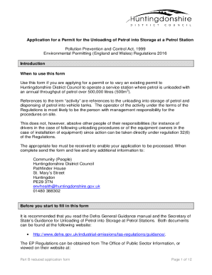 Fillable Online LAPPC Petrol Station Application Form Fax Email Print - pdfFiller