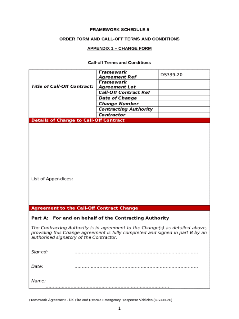 appendix 1 change Doc Template | pdfFiller