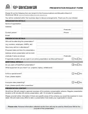 Fillable Online Workers Compensation Claim Form Western AustraliaPDF ...