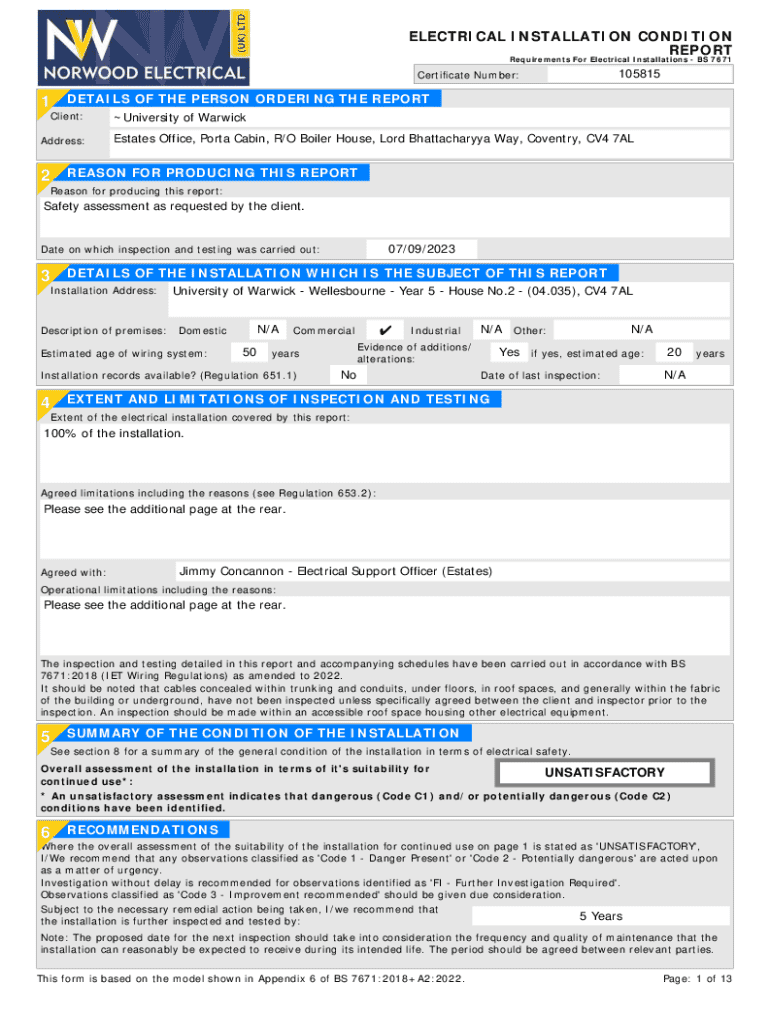 Fillable Online warwick ac Estates Office, Porta Cabin, R/O Boiler ...