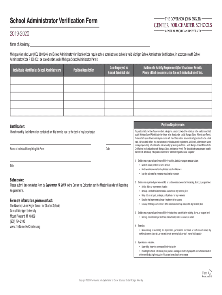 Fillable Online How to Earn a School Administrator Certificate in Michigan Fax Email Print ...