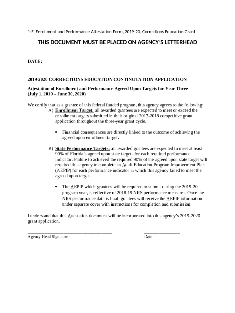 Incarceration Services Enrollment and Attestation ... Doc Template ...