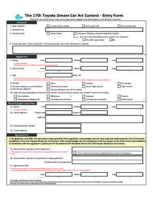 Fillable Online Dream Form Fax Email Print - pdfFiller