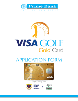 Fillable Online GOLF CARD APPLICATION FORM Fax Email Print - pdfFiller