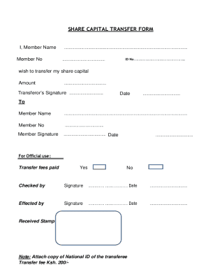 Fillable Online -- 2 -- Form No. SH-4 Securities Transfer ... Fax Email Print - pdfFiller
