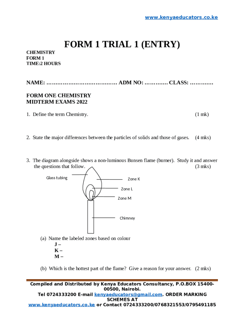 Chem One Midterm (1) Page 1PDFAcidChemistry Doc Template | pdfFiller