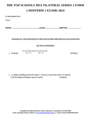 Mathematics Education Comprehensive Exams Sample ... Doc Template | pdfFiller