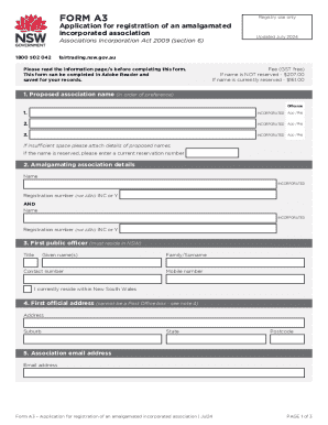 Fillable Online Form-A3-Application-for-amalgamation. ... Fax Email ...