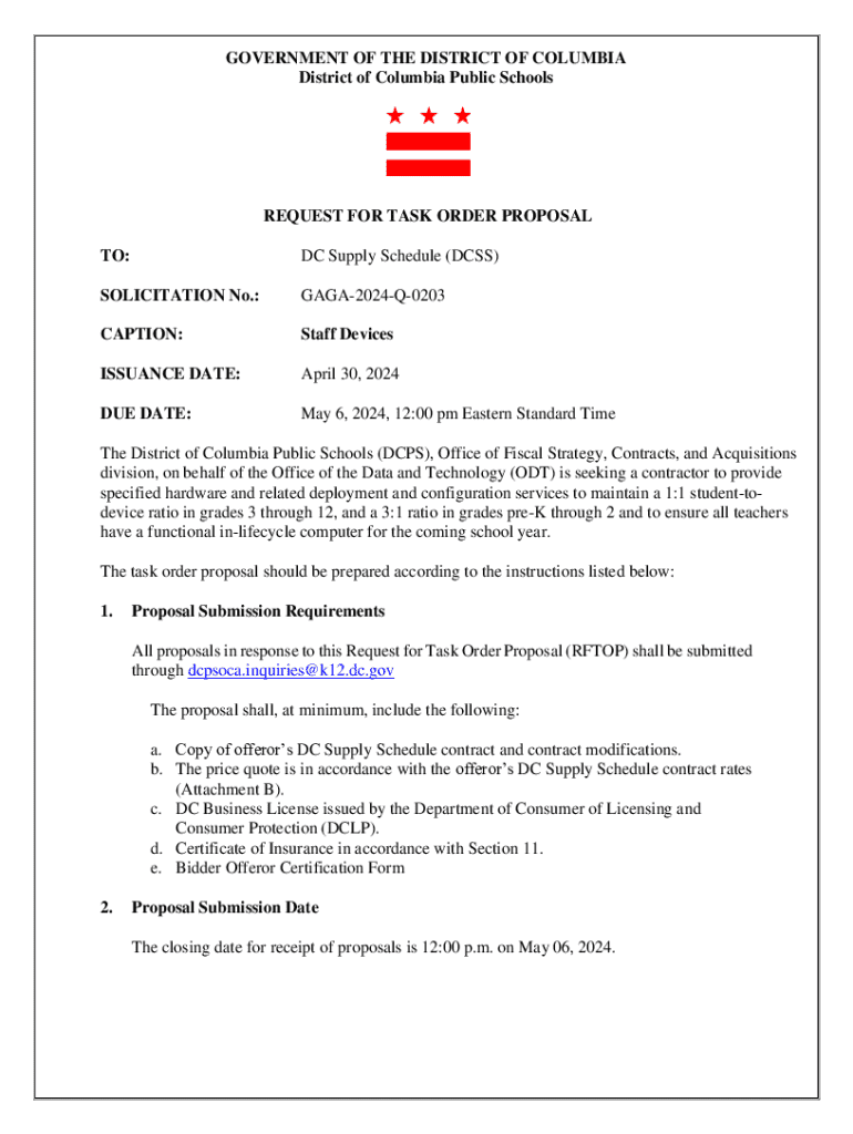 Fillable Online dcps dc DC Supply Schedule (DCSS) Fax Email Print ...