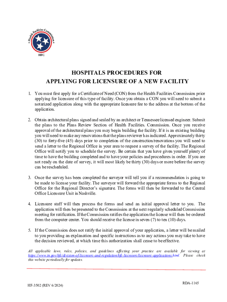 Fillable Online Tennessee Makes Major Changes to CON with ... Fax Email Print - pdfFiller