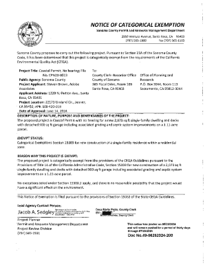 Fillable Online CPN23-0013 Notice of Exemption and Fish + Wildlife ...