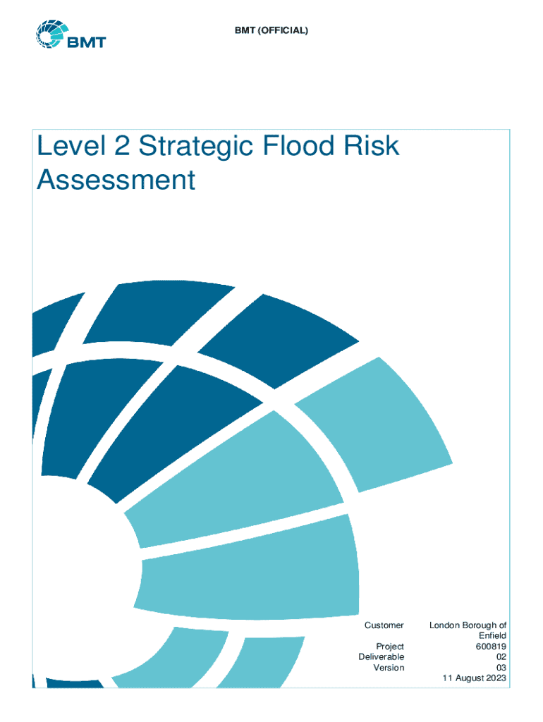 Fillable Online Level 1 and Level 2 Strategic Flood Risk Assessment Fax ...