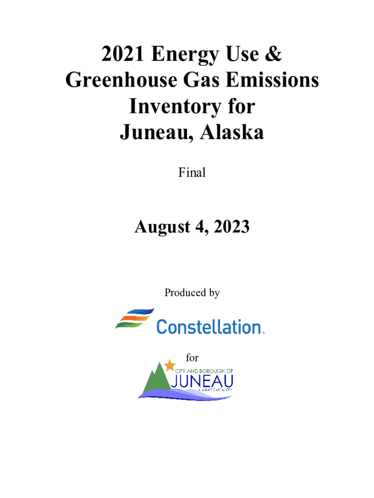 Fillable Online Juneau Greenhouse Gas Emissions Inventory Fax Email Print - pdfFiller