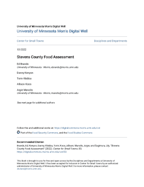 Fillable Online "Stevens County Food Assessment" by Ed Brands, Danny ...