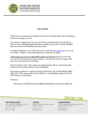 Fillable Online New Patient Email Templates Fax Email Print - pdfFiller