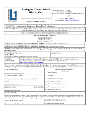 Fillable Online Lexington District One names new procurement director ...