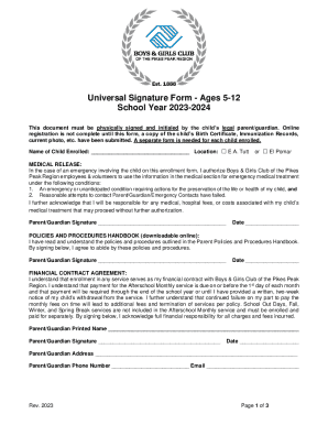 Fillable Online 2023-24 Parent / Legal Guardian Signature Form Fax ...