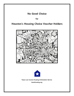 Fillable Online Report: No Good Choice for Houston's Housing ... Fax ...