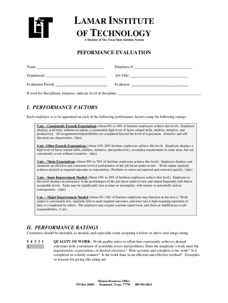 Fillable Online Faculty Evaluation, Performance, and Merit Policy Fax Email Print - pdfFiller