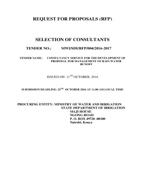 Fillable Online REQUEST FOR PROPOSAL RFP No: RFP 19-071 DATE: ... Fax Email Print - pdfFiller