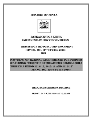 Fillable Online Request-for-Proposal-External-Audit-Services Fax Email ...