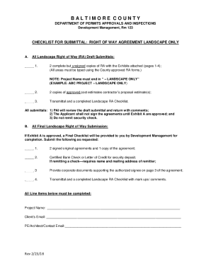 Fillable Online Checklist for Submittal. Checklist for Submittal Fax Email Print - pdfFiller